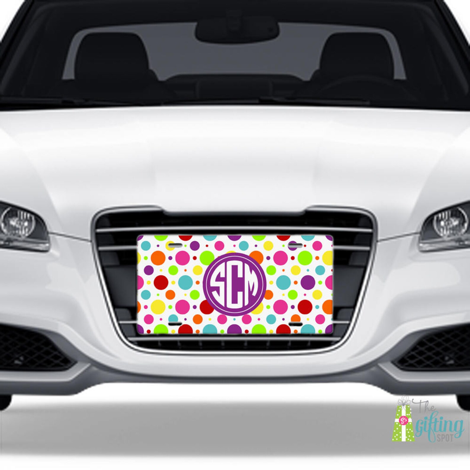 Monogrammed Car Tag Personalized License Plate Monogram Car | Etsy