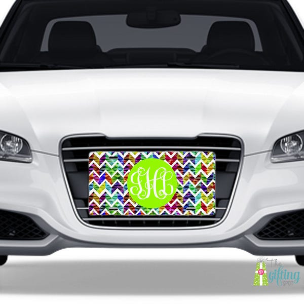 Chevron License Plate - Etsy