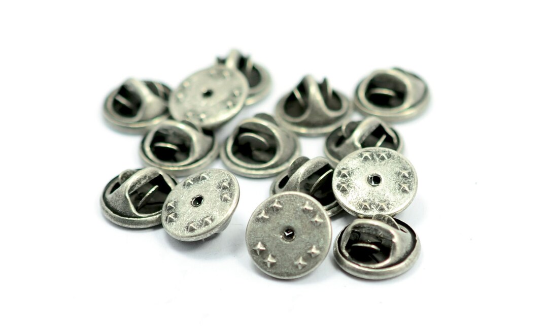 25 Pieces Antique Silver Tie Tac Clutches// Lapel Pin Backings //tie ...
