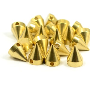 10 Pcs. Solid Brass 8x10 Mm Spike Hole Size:2 Mm - Etsy