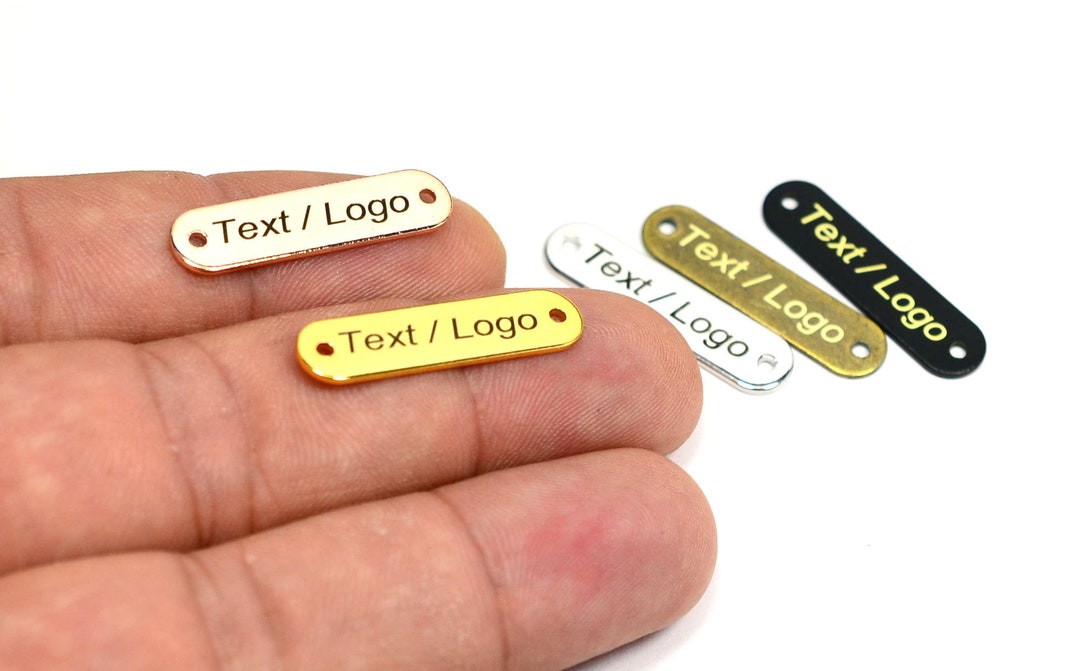 Custom Clothing Metal Tag , Custom Laser Engraved Tag , Bag Metal Label ...