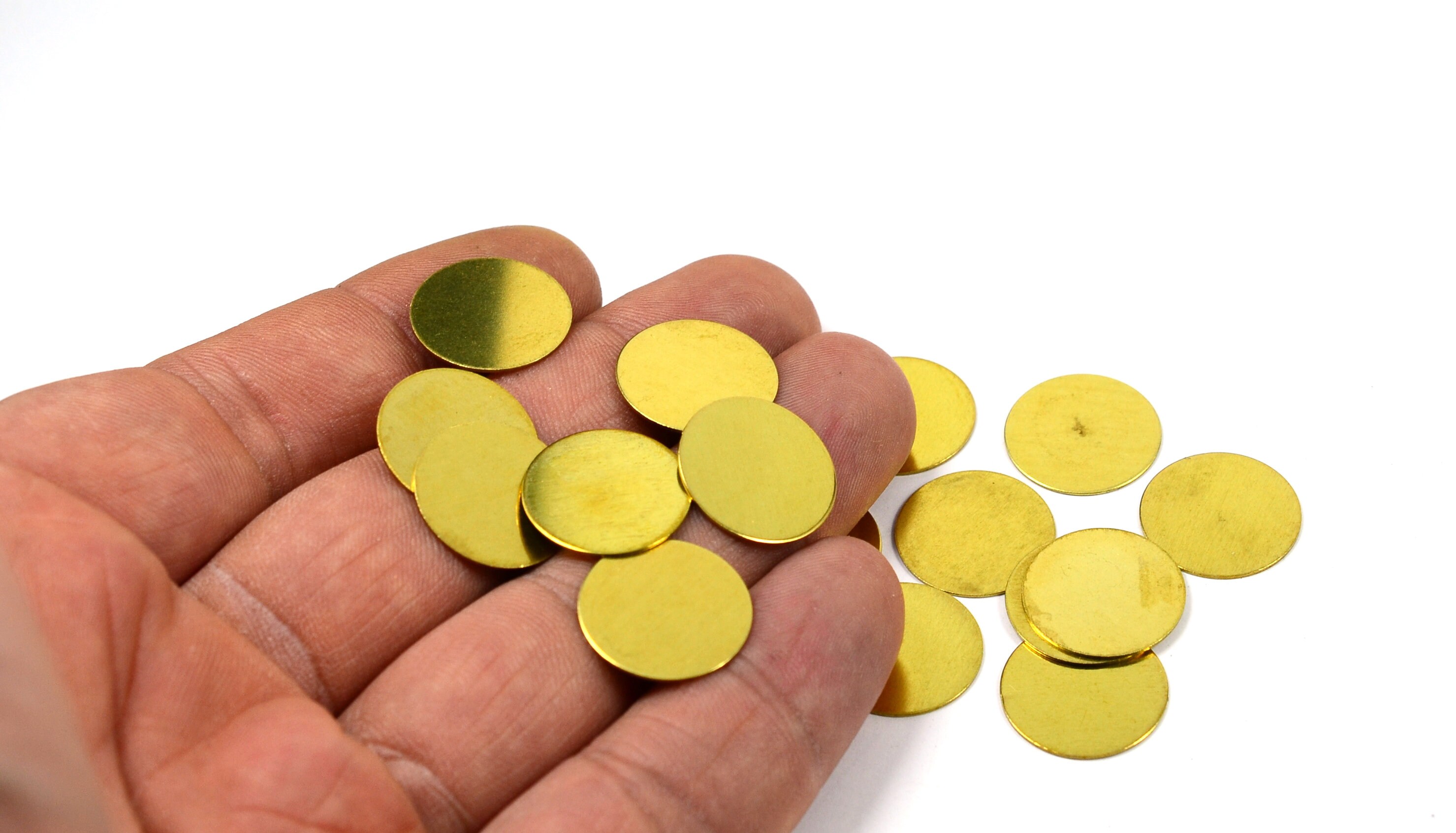 25 Stk. Rohmessing 16 mm ohne Loch Runde Scheibe Rohlinge H0010 - Etsy.de