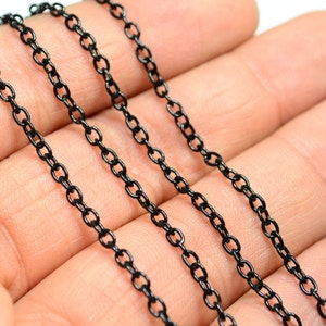 33 Feet 10 Meters Black Chain 2 Mm Circle ,thickness of Wire 0.4 Mm ...
