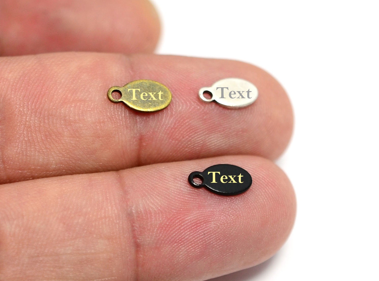 Custom Laser Engraved Tag Mini Jewelry Tag 0.8x5x9.5 Mm - Etsy