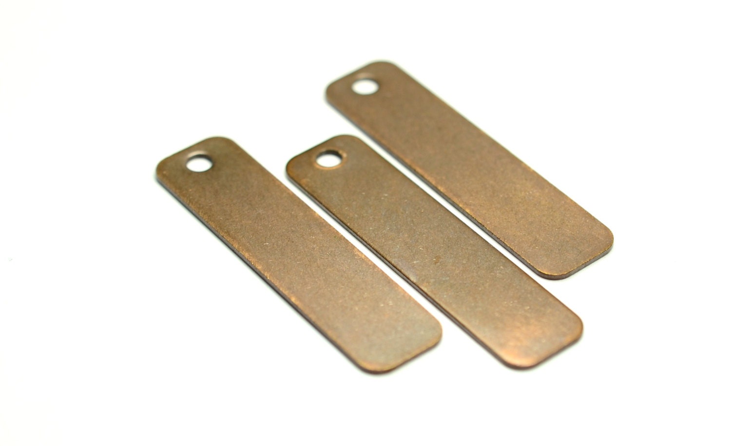 10 Pieces Antique Copper 10x40 Mm Rectangular Stamping Tag Findings ...
