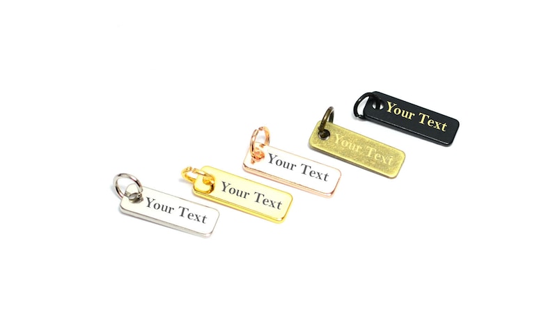 Custom Logo Tags Logo Engraved Tag With Jump Ring Custom | Etsy
