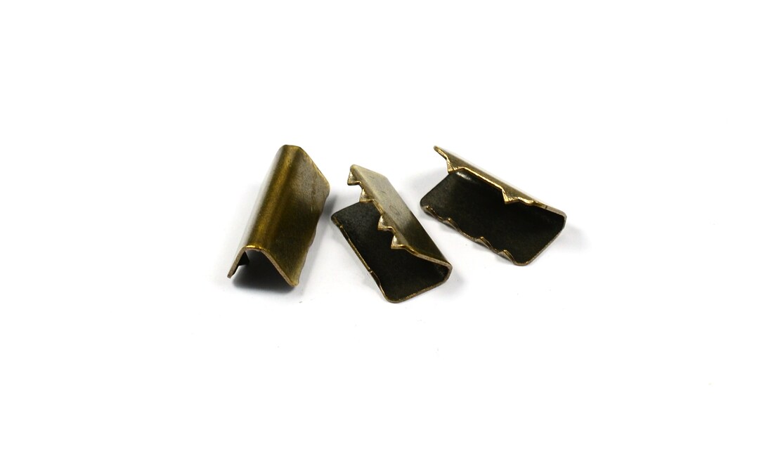 25 Pcs. Antique Brass Belt End Tips ,10x20 Mm Finished Connectors - Etsy