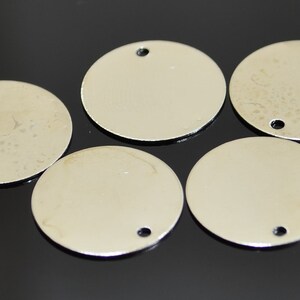 100 Pieces Silver Tone Color 16 Mm Stamping Disc ,tag Findings - Etsy