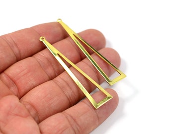 Brass Rectangle Bar Geometric 2 Hole Rectangle Stick Bar 3 - Etsy