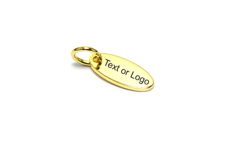Custom Tag Laser Engraved Jewelry Charms Brand Logo Charms - Etsy