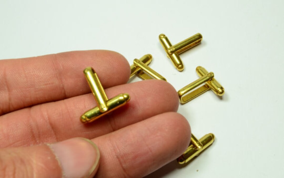 120 Pcs (60 Pairs ) Raw Brass Mens Cufflink Backs - Etsy