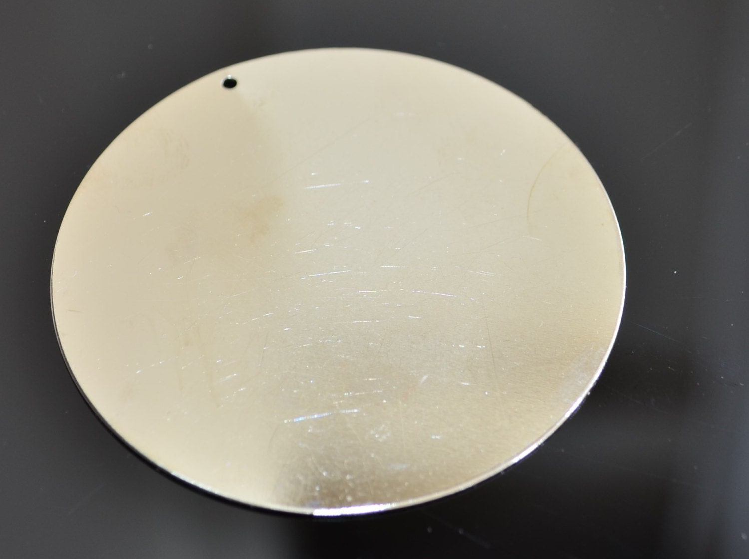 5 Pieces Silver Color 52 Mm Huge Stamping Disc 1 Hole | Etsy