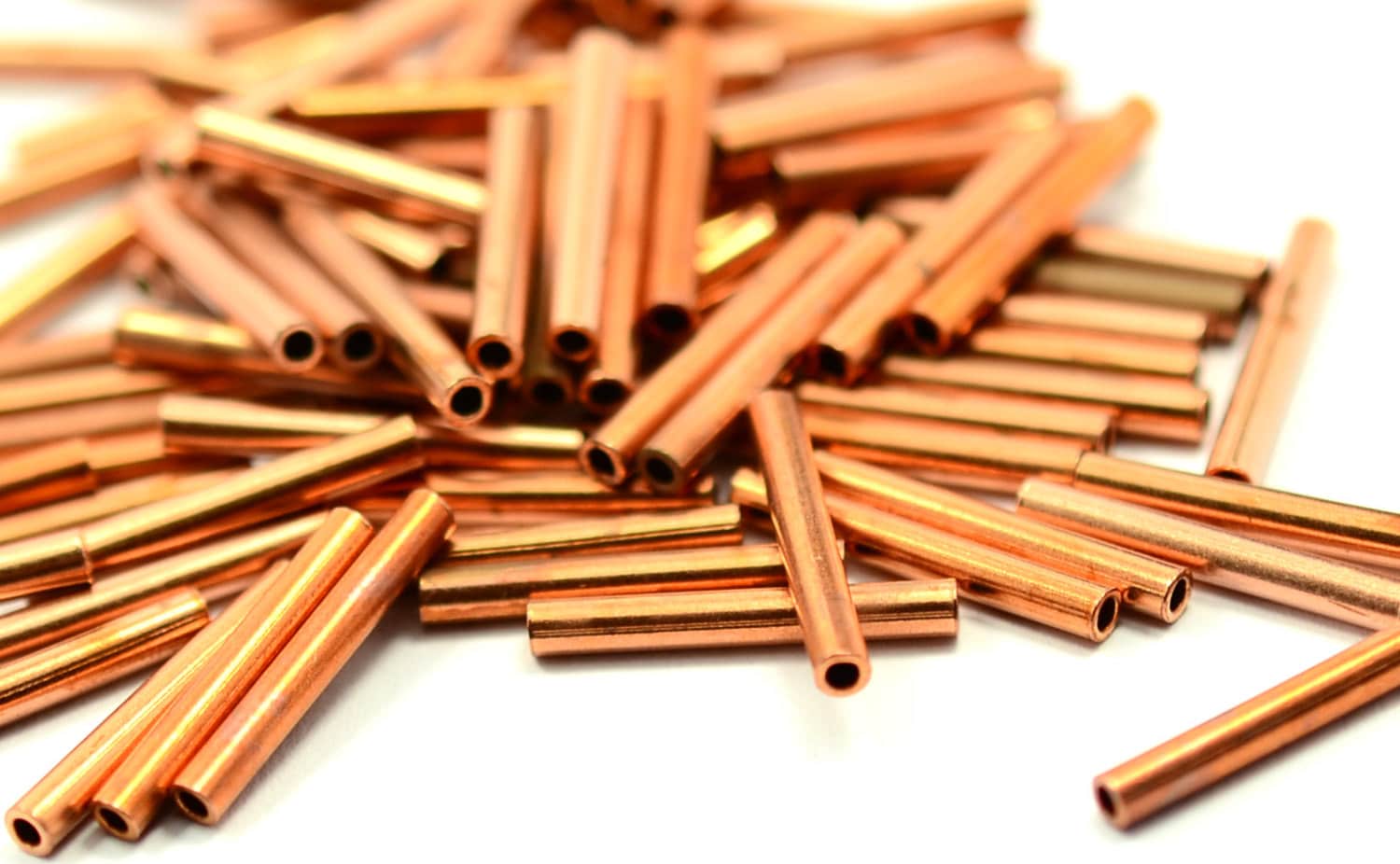 50 Pcs. Raw Copper 2x15 Mm Tube Spacers İnside Diameter 1.1 | Etsy