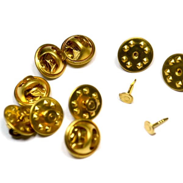 Brass Tack Button - Etsy