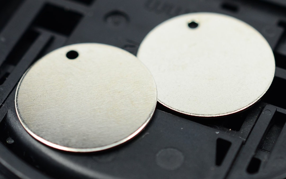 100 Pieces Silver Tone Color 16 Mm Stamping Disc ,tag Findings - Etsy