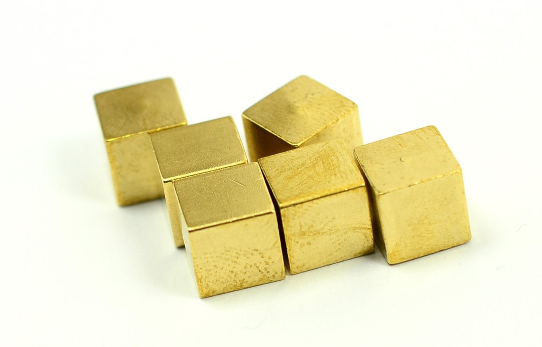 10 Pcs. Raw Brass 8x8 Mm Geometric Square Blanks Bar Findings Z260 - Etsy
