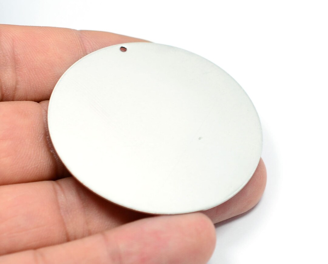 Stainless Steel Huge Blanks , Steel Disc Blanks With 1 Hole , 0.7x50 Mm ...