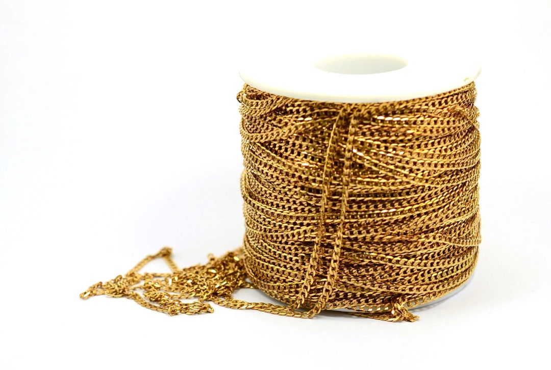 165 Ft. 50 Meter 2.5x3.5 Mm Link Soldered Chain - Etsy