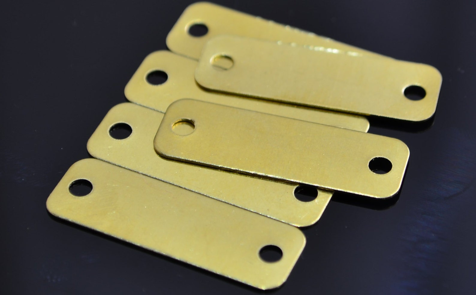 Brass Rectangle Blanks raw Brass Rectangle Blanks With 2 Hole - Etsy UK