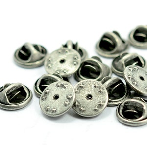 25 Pieces Antique Silver Tie Tac Clutches// Lapel Pin Backings //tie ...