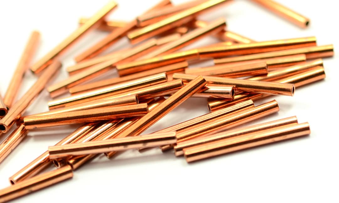 25 Pcs. Raw Copper 2x20 Mm Tube Spacers -İnside Diameter 1.1 Mm MC190 ...