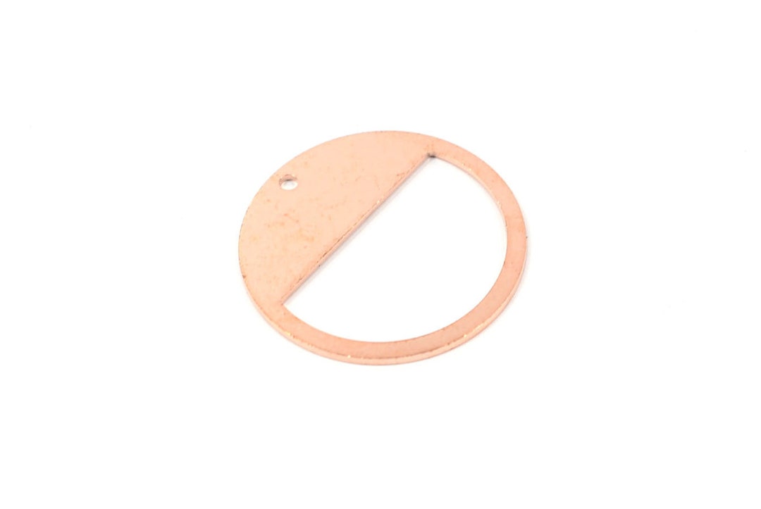 Raw Copper Round Charms - 0.8x25 Mm Charms - Jewelry Supplies ...