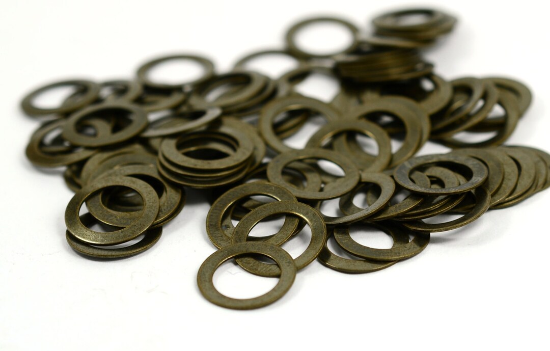 50 Pcs 13 Mm Antique Bronze Round Circle Ring AB447 - Etsy
