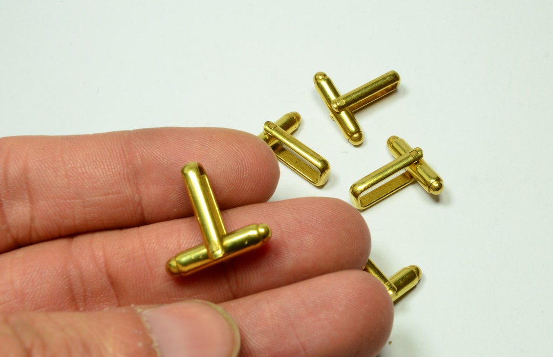 12 Pcs (6 Pairs ) Raw Brass Mens Cufflink Backs - Etsy