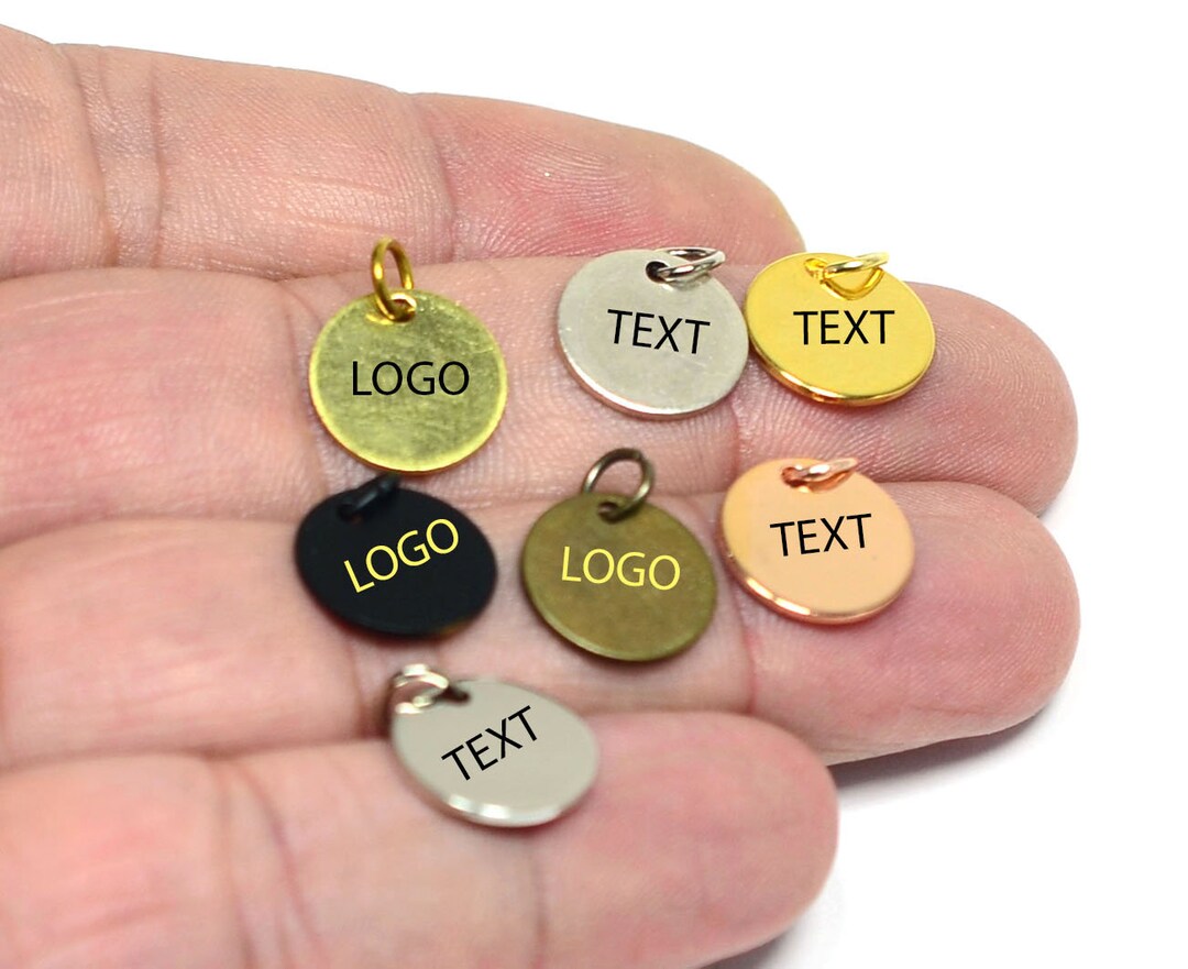Custom Tag Laser Engraved Jewelry Charms ,personalized Logo Charms , 0 ...