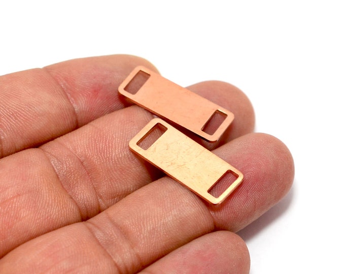 Copper Customized Name Bar, 10 Raw Copper Stamping Connector, Blanks ...