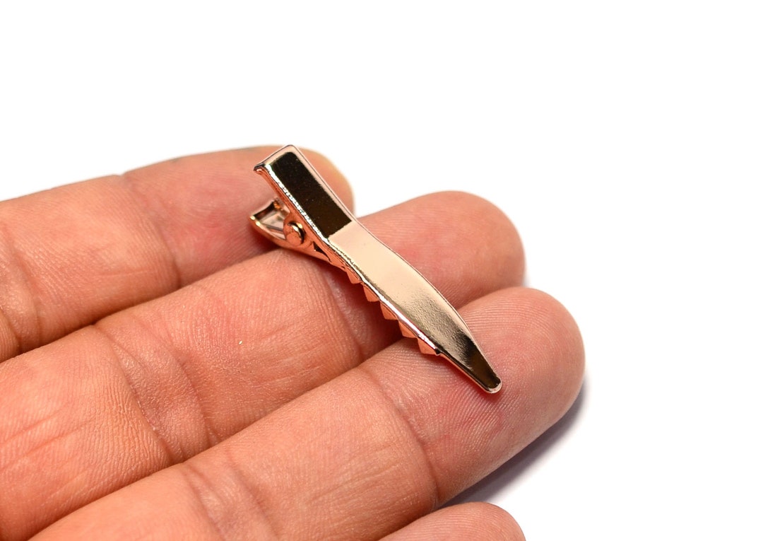 Rose Gold Alligator Clips , 9X38 Mm Hair Alligator Pins , Hair Clips ...