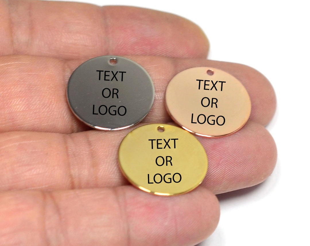 Custom Tag Laser Engraved Jewelry Charms ,personalized Logo Charms , 0 ...