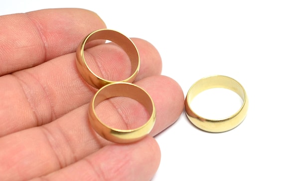 Brass Circle Ring Raw Brass Circle Ring Findings 6.2x21 mm Inside Diameter 17 7 mm 7 1 2 US Size Brass Findings Z272