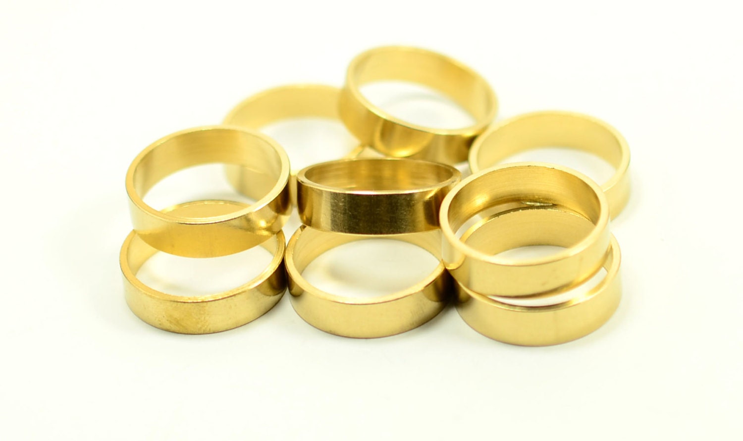 40 Pcs. Raw Brass 19 Mm Diameter İnside Diameter 17 Mm - Etsy