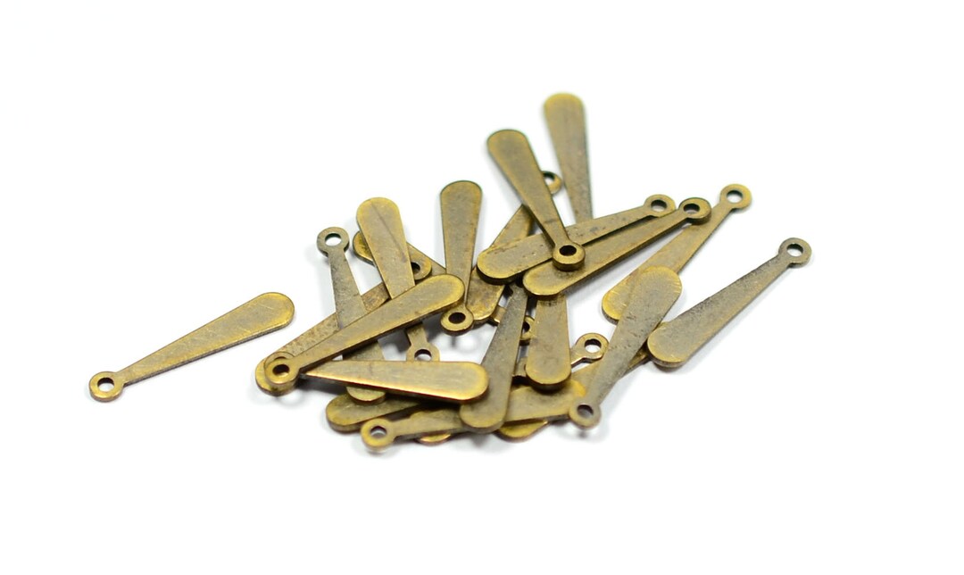 Antique Brass Stick Charms , 0.8x4x20 Mm Stick Charms , Jewelry ...