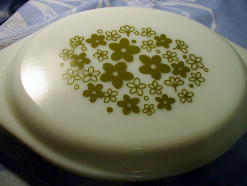 Pyrex Crazy Daisy Pattern Vintage Divided Baking 1 Quart | Etsy