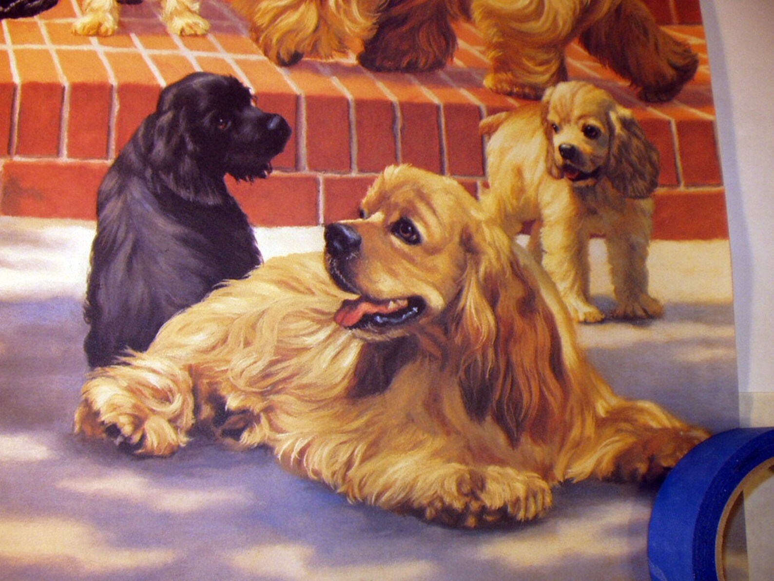 Cocker Spaniels Collection of Dogs 1986 Original Limited Edition Hand ...
