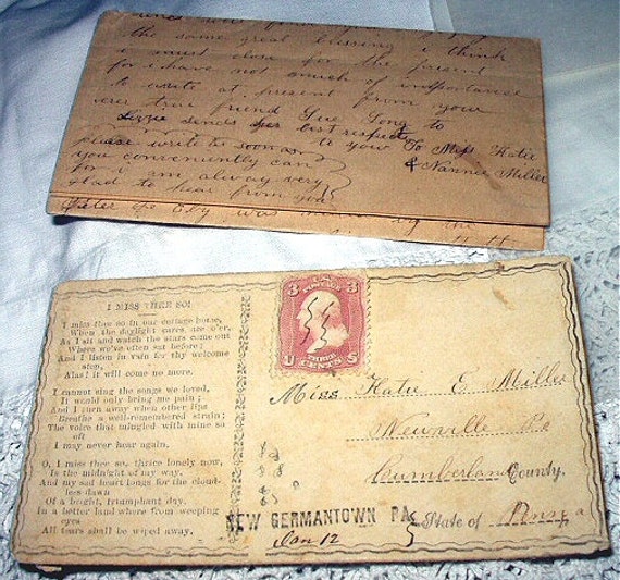 Civil War 1864 Letter Union Military Soldier Writing Home | Etsy