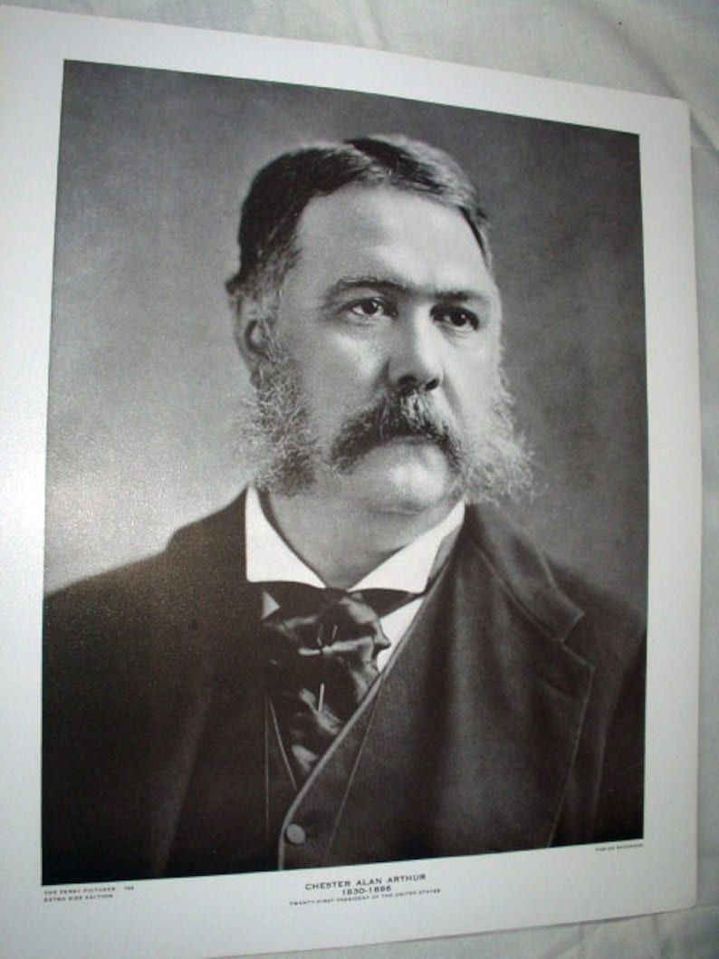 Chester Alan Arthur 21st Twenty First President of the | Etsy