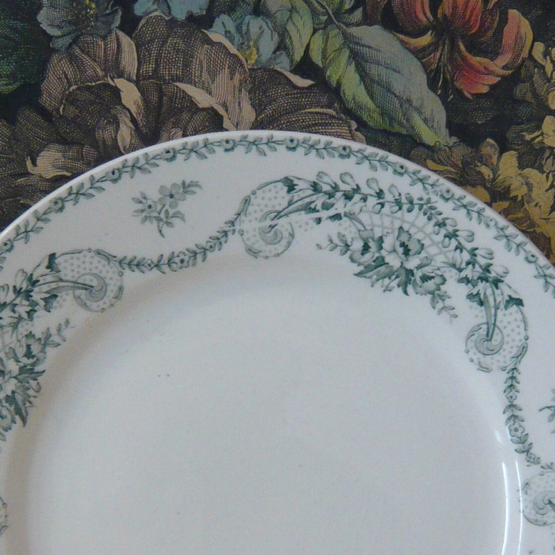 Green Transferware - Etsy