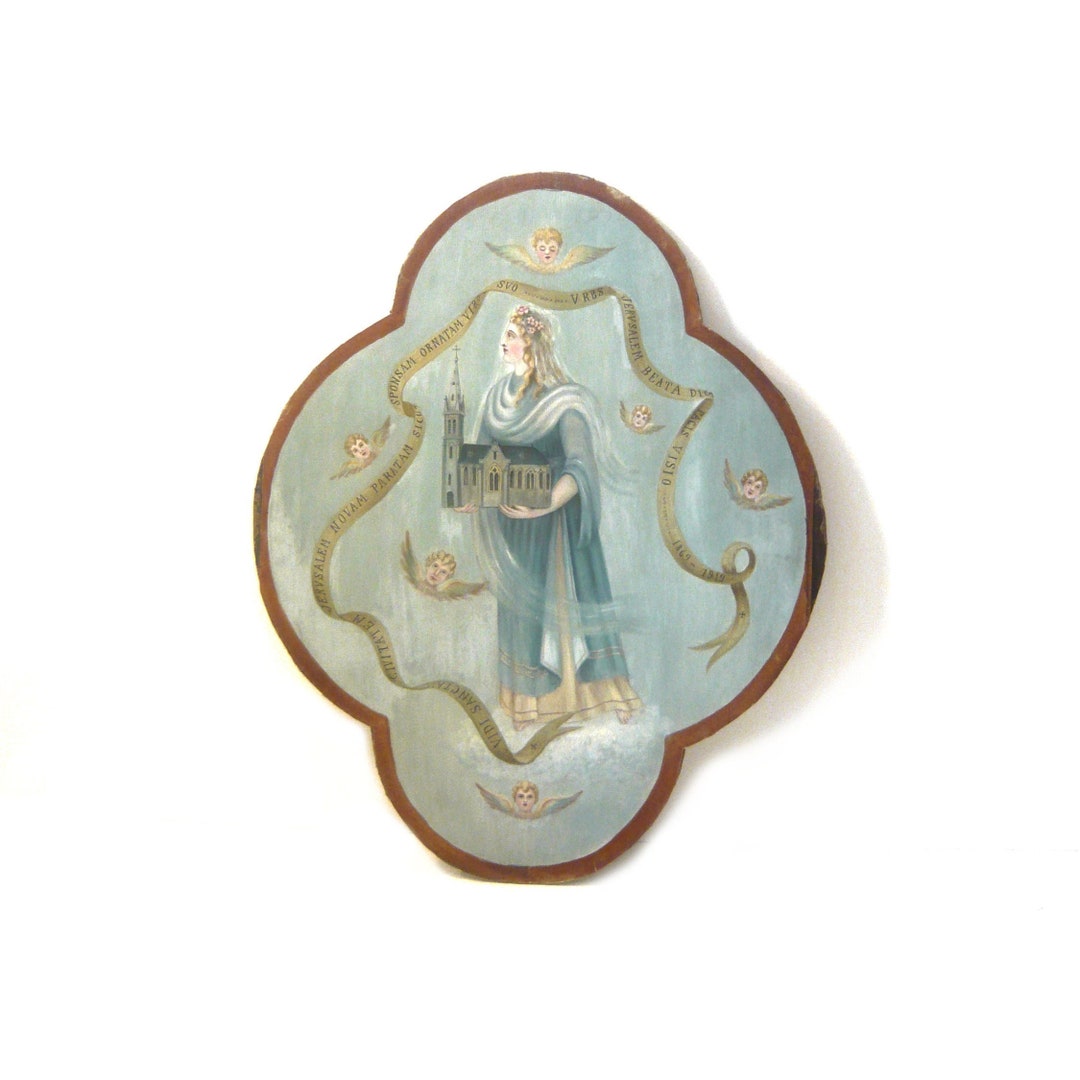 Traditional Religious Icon Height 64.5 Cm Hand-painted Religious ...