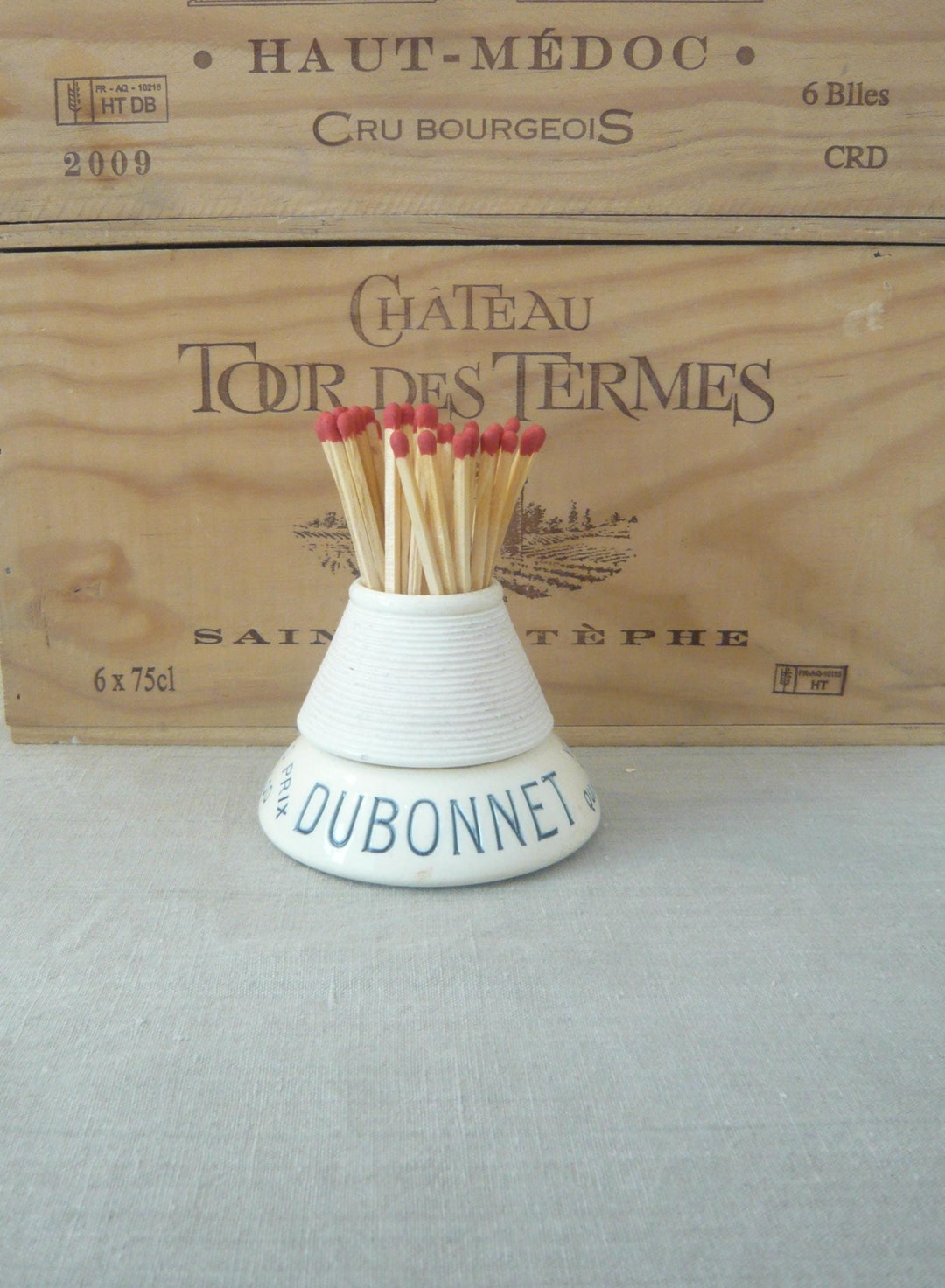 French Match Striker Pyrogen Match Holder Dubonnet Vin Au Quinquina ...