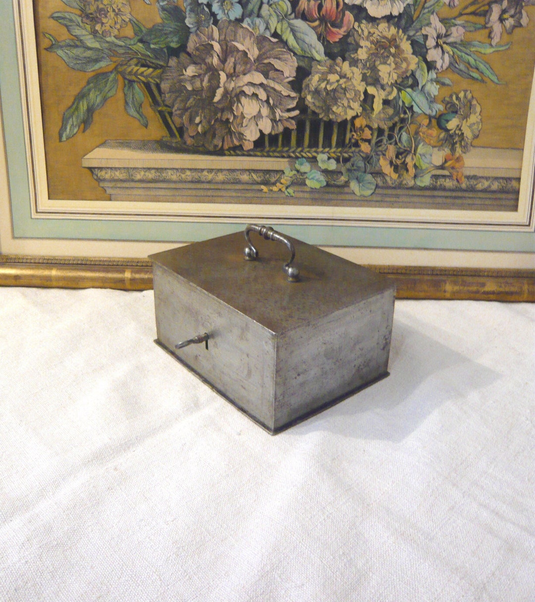 Antique Box With Key 1920s Small Chest Box With Key Small - Etsy