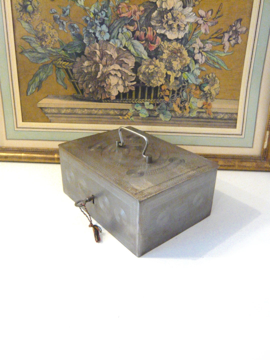 Antique Box With Key 1920s Chest Box With Key Money Box With - Etsy Canada