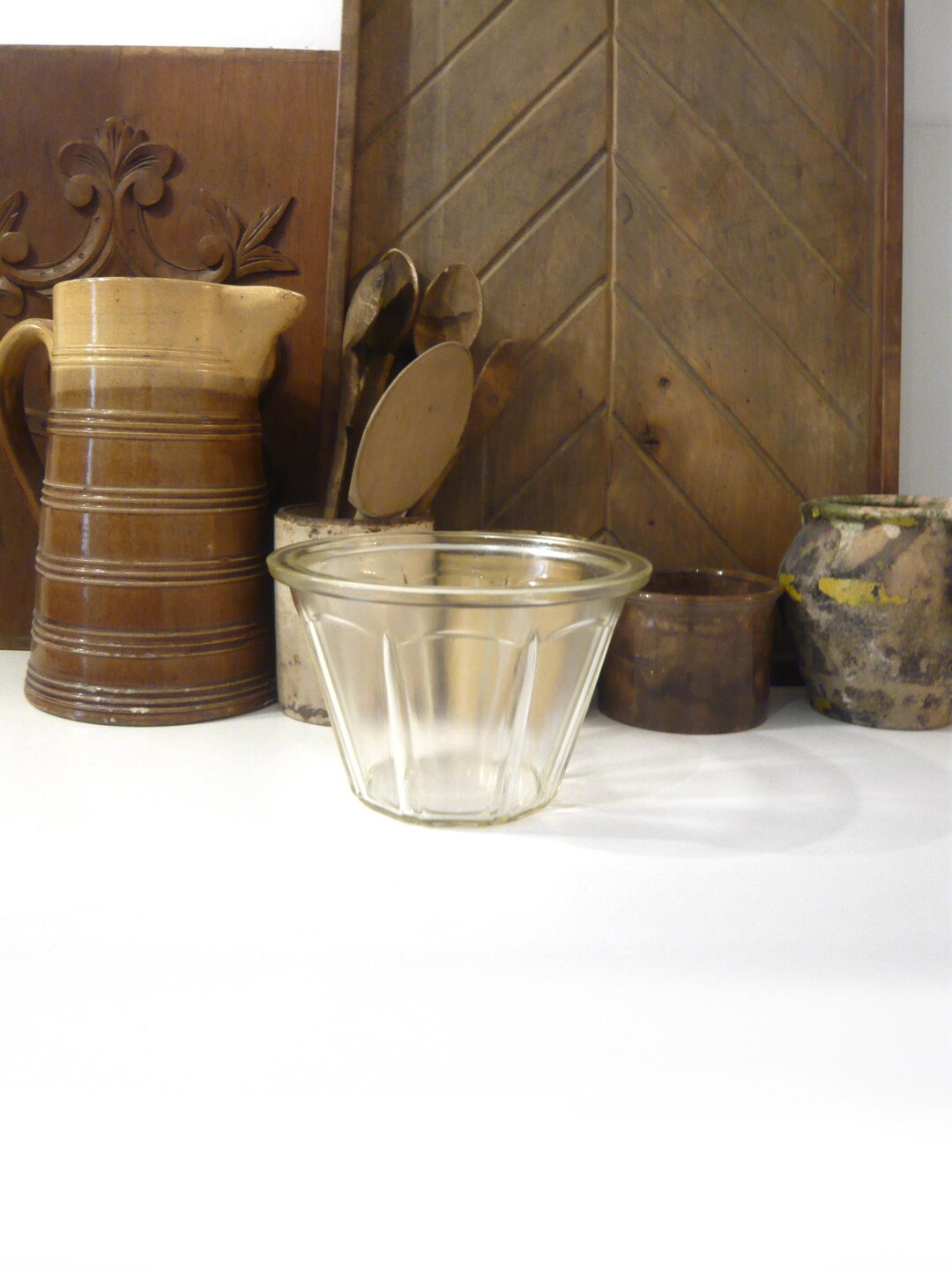 Giant Antique Conical Jam Jar Rare Extra Large Jelly Jar Kitchen ...