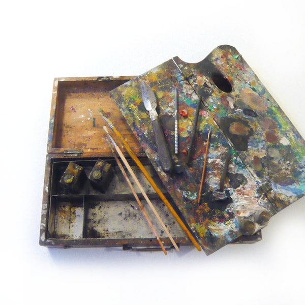 Antique Paint Box - Etsy