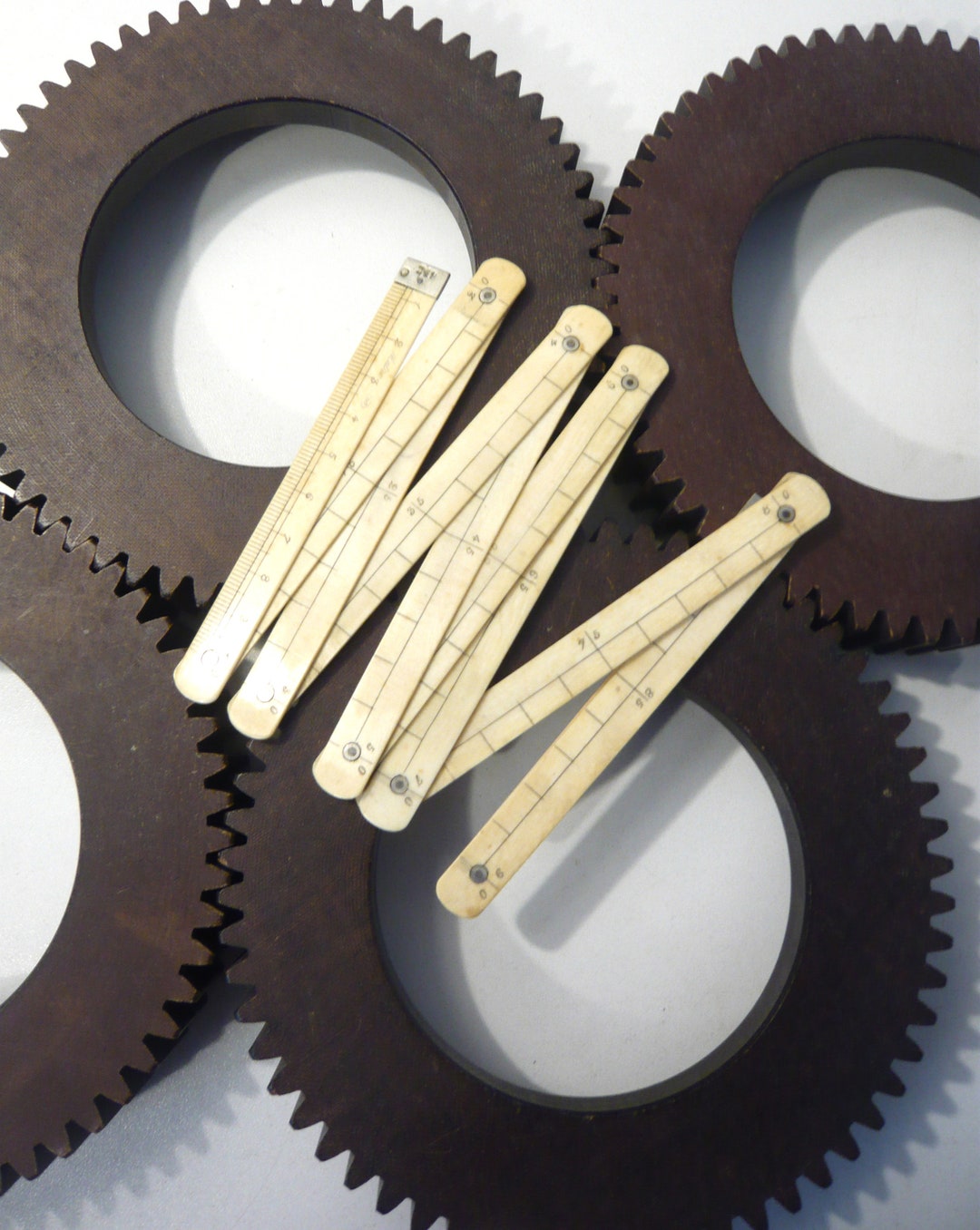 Folding Meter Ruler Made From Bovine Bone French Antique Pocket Meter ...