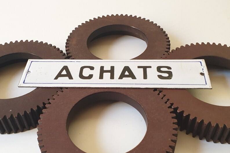 French Enamel Sign Purchasing Department French Enamel Plaque - Etsy