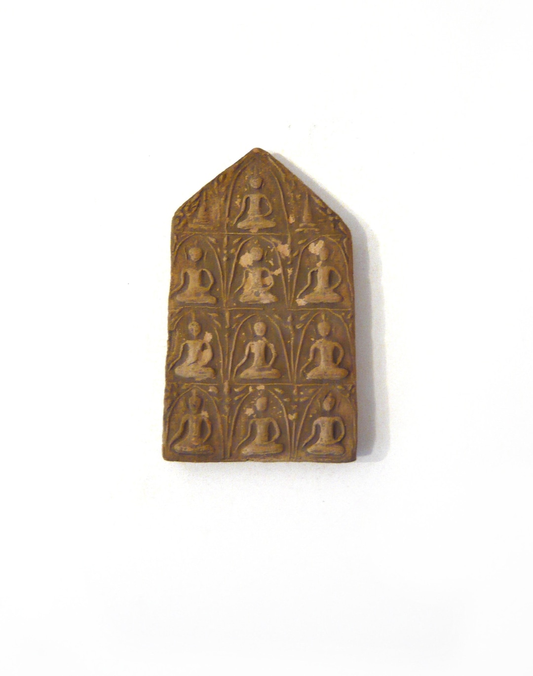 Votive Tablet Buddhist Terracotta Tablet Buddha Amulet Collectible Asia ...