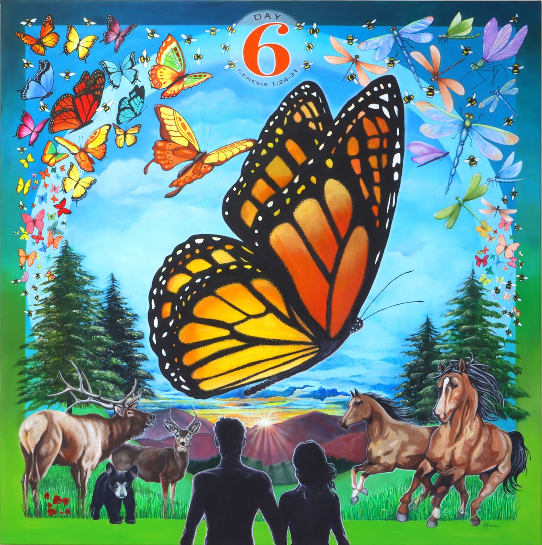 6th Day of Creation Card - Etsy